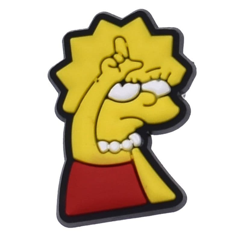 Lisa Loser Sign Simpsons Shoe Charm