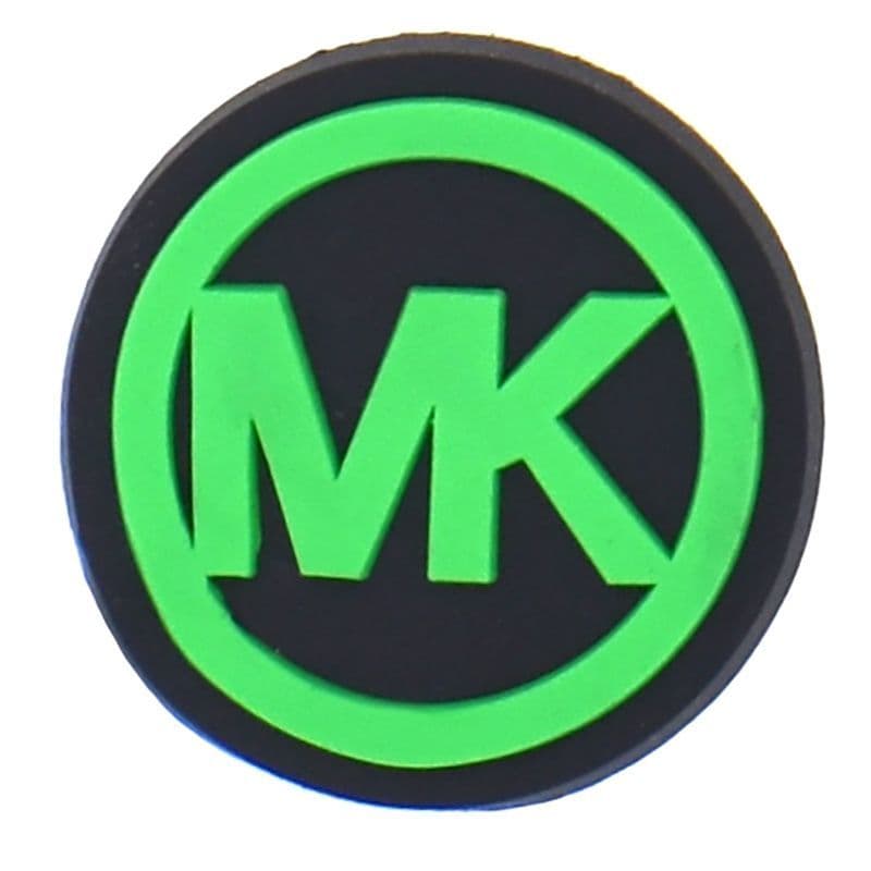 Mk Round Badge Green Shoe Charm