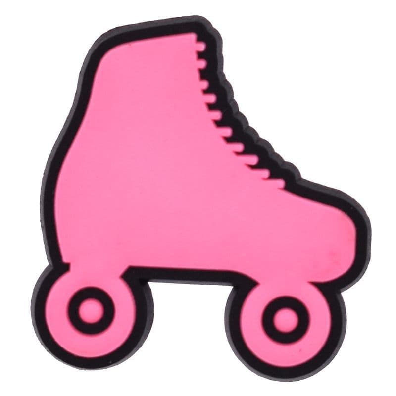 Roller Skate Boot Pink Charm Shoe Charm