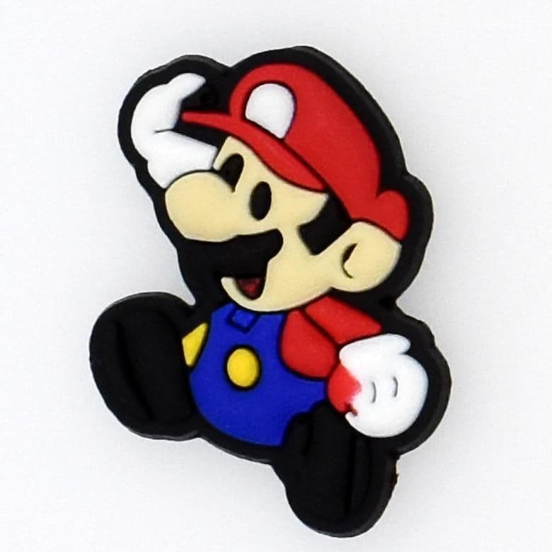 Super Mario running red hat shoe charm BC