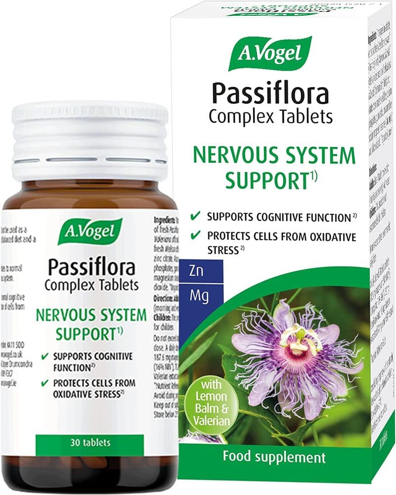 A Vogel Passiflora Complex 30 Tablets for Nervous System Support