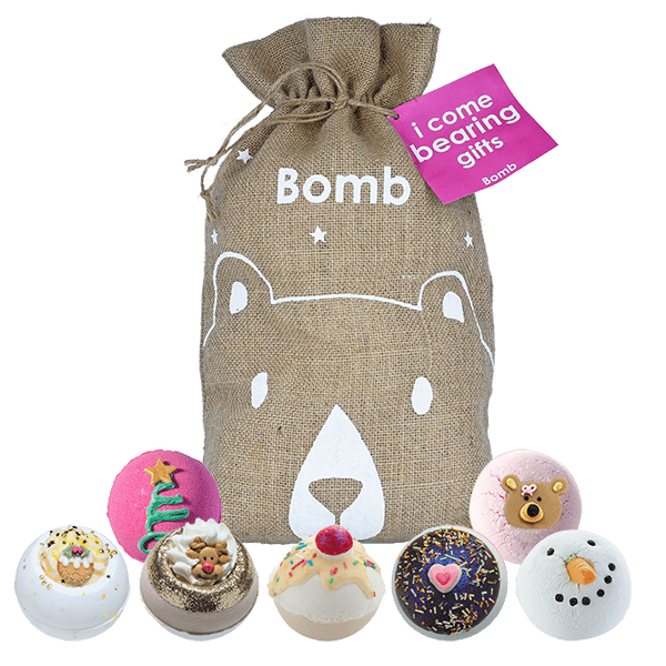 Bomb Cosmetics Luxury Bath & Soap Christmas I Come Bearing Hessian Sack ...