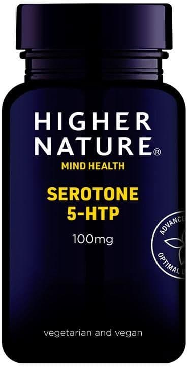 Higher Nature Serotone 5 HTP 100mg 90 Capsules for mind health / Vegan