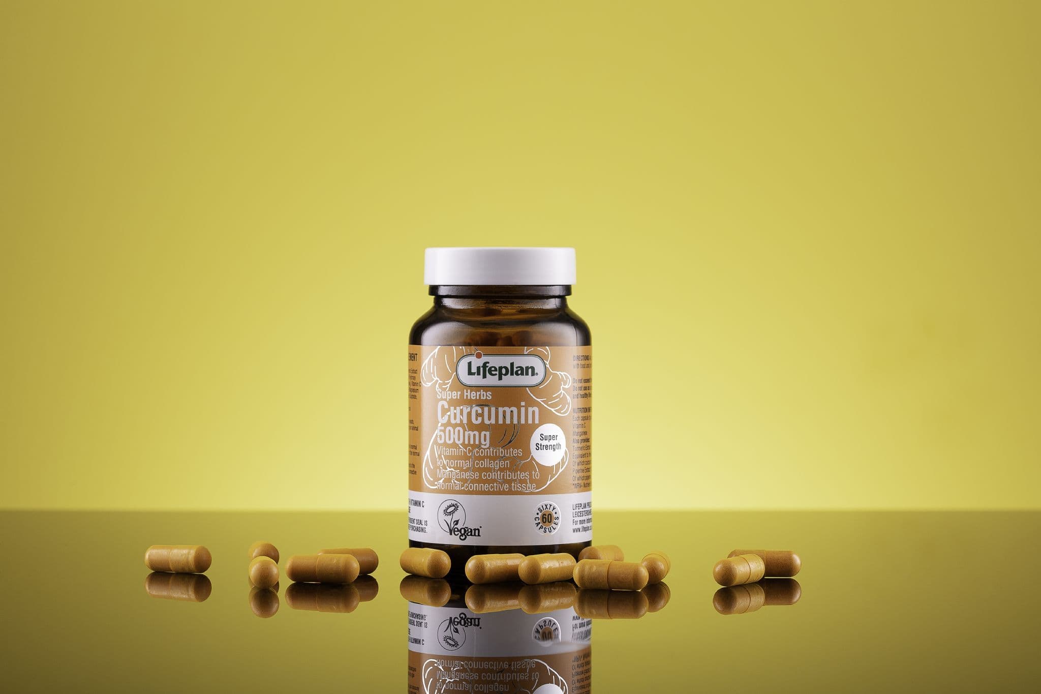 Lifeplan Super Herbs Curcumin Supplement 500mg x 60 Capsules