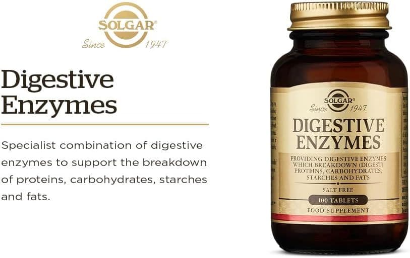 Solgar Digestive Enzymes Tablets - Increase Nutrient Absorption ...