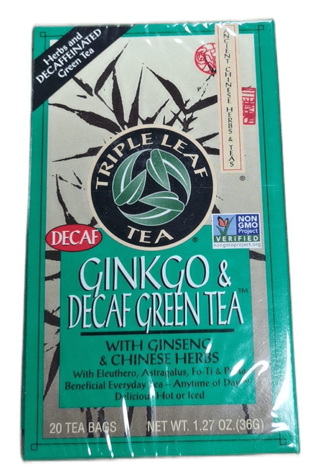 Triple Leaf Ginkgo & Decaf Green Tea