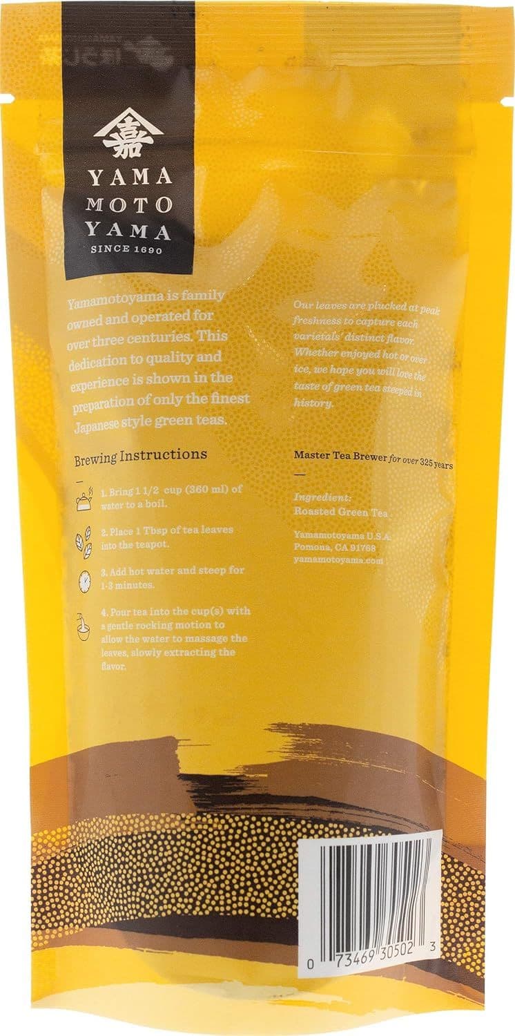 YamaMotoYama Hojicha Loose Green Tea Loose Leaf Tea 150g