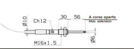 Lever Cable PTO Control 4000mm - BLUE 10101804001