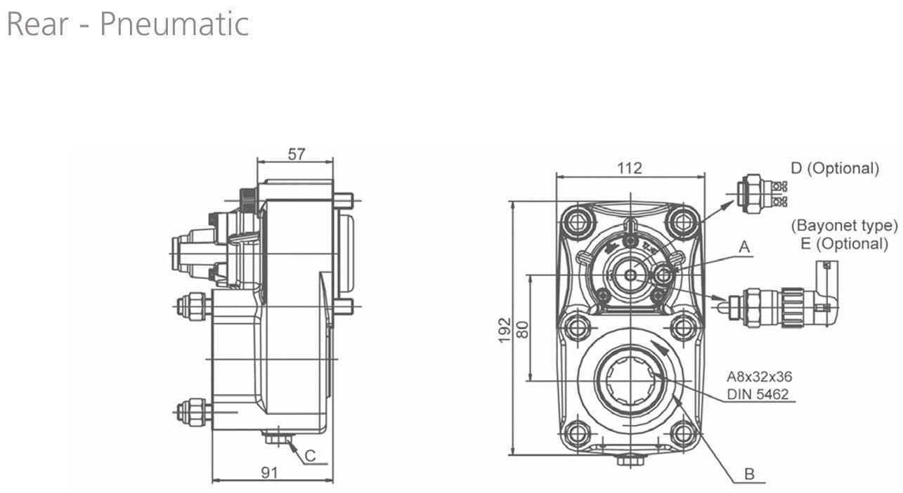 ZF Power Take Off Unit - Bezares 1010K03
