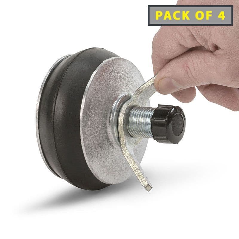 100mm / 4 Inch Expanding Aluminium Pipe Stopper - Pack of 4