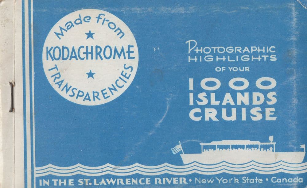 1000 Islands Boat Cruise Postcard Photo Book Kodachrome Postcard Book