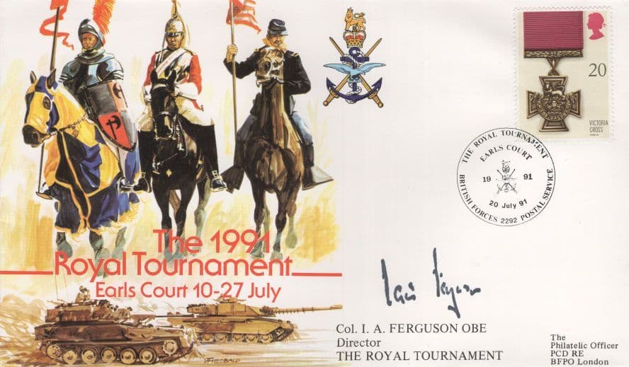 1991 Royal Tournament Colonel Iain Ferguson OBE Hand Signed FDC