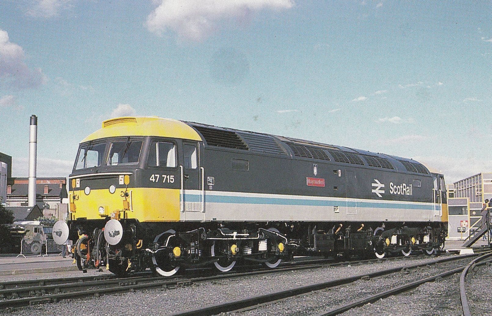 47715 Haymarket Railway Station Scottish Railways Train Postcard