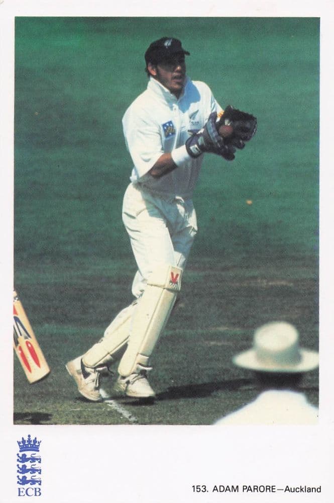 Adam Parore Auckland New Zealand TCCB Classic Cricket Photo Postcard