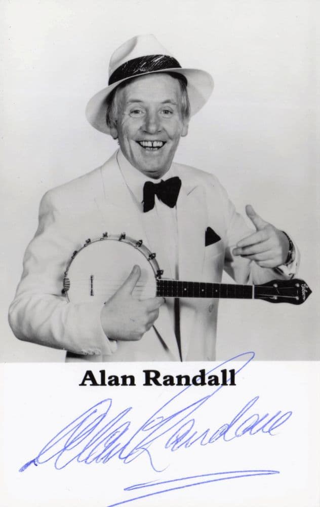 Alan Randall Historic George Formby Impressionist Hand Signed Photo