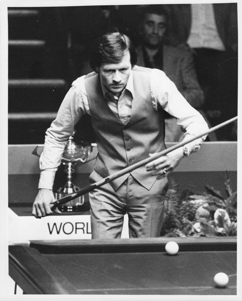 Alex Higgins 1980 Giant 10x8 Original Snooker Sheffield Crucible Press ...