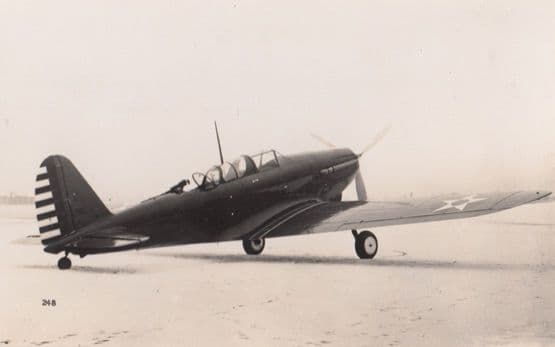 American PB2 Fighter WW2 Plane Military Real Photo WW2 Aircraft Postcard