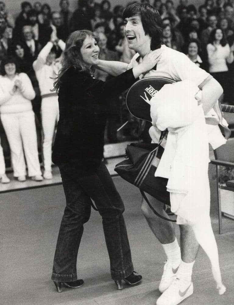 Andrew Jarrett Derby 1980s British Tennis Player Large 10x8 Press Photo