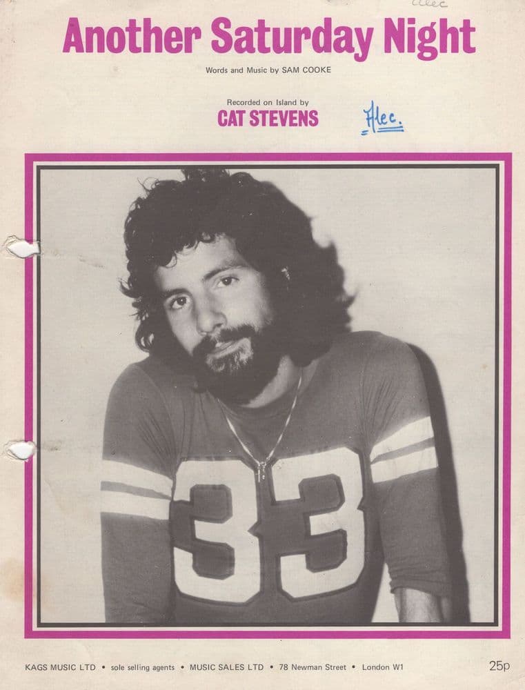 Another Saturday Night Cat Stevens Sheet Music