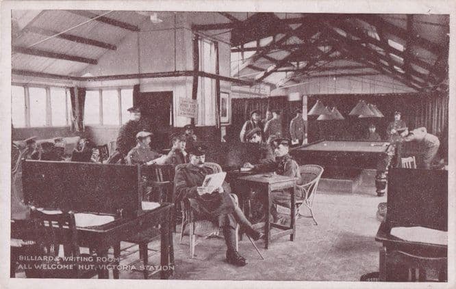 Army Military Billiard Writing Room Victoria Station Old YMCA Series ...