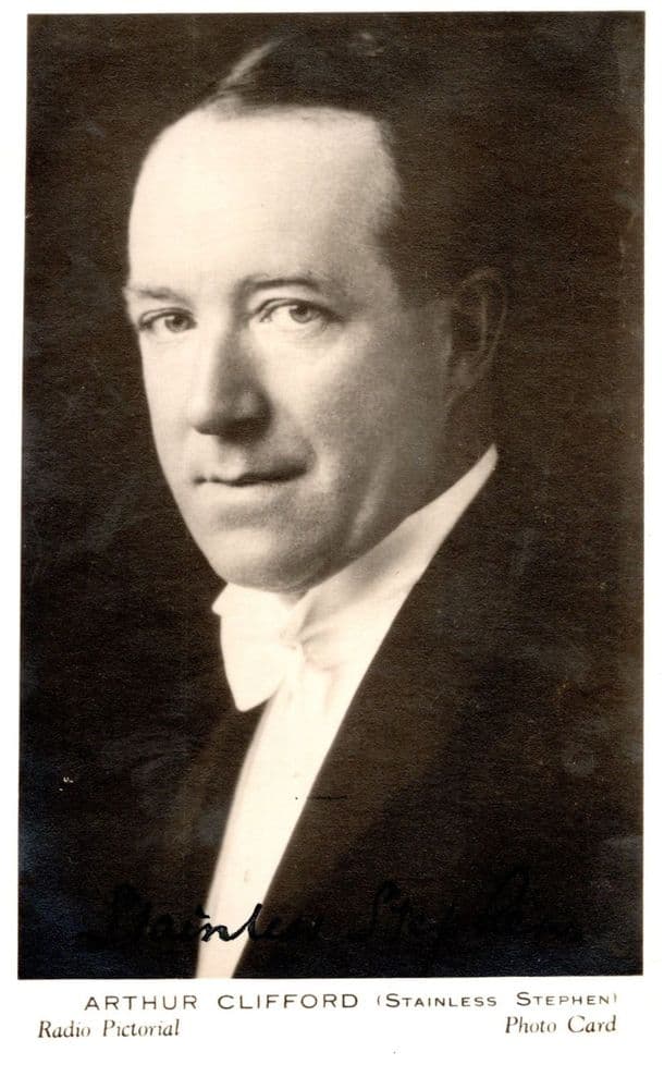 Arthur Clifford Stainless Stephen Comedian Old Hand Signed Photo Card