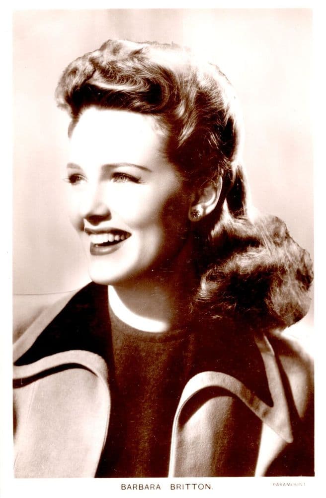 Barbara Britton Picturegoer Magazine Rare Plain Back Photo Postcard