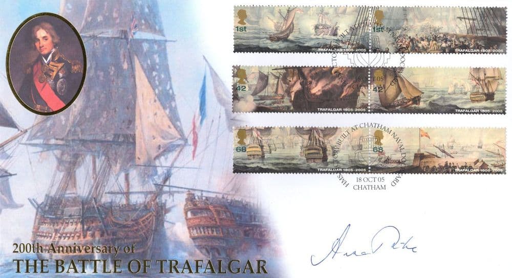 Battle Of Trafalgar 200th Anniversary Anna Tribe Hand Signed FDC