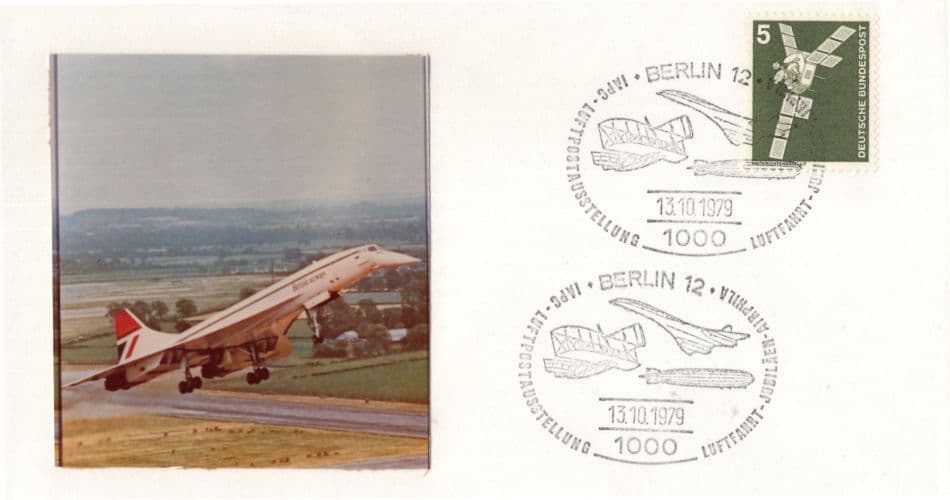 Berlin Germany Concorde First Day Of Issue Flight 1979 FDC