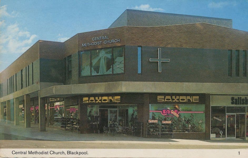 Blackpool Methodist Church 1970s Postcard