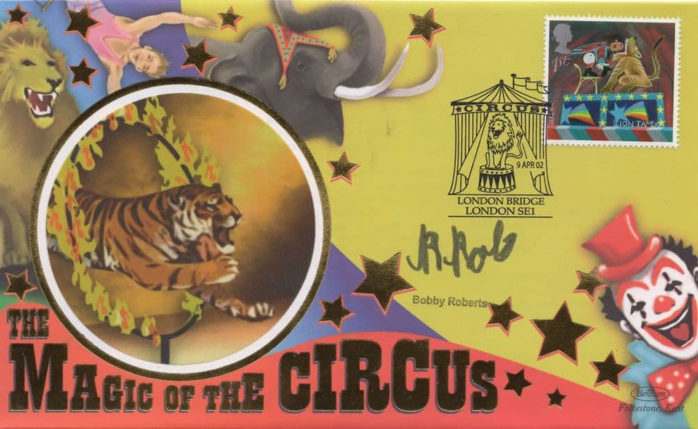 Bobby Roberts Circus Proprietor London Bridge Hand Signed FDC
