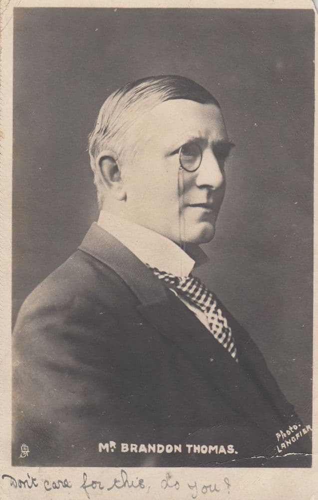 Brandon Thomas Charleys Aunt Liverpool Shakespeare Victorian Actor Old ...