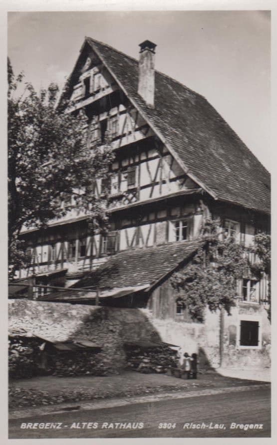 Bregenz Altes Rathaus Vintage Real Photo Postcard
