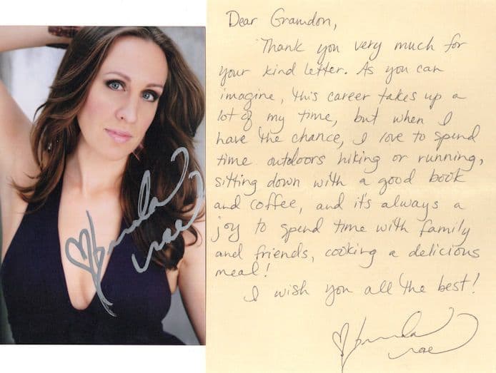 Brenda Rae Frankfurt Opera Singer 2x Hand Signed Letter & Photo