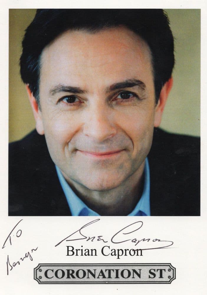 Brian Capron Coronation Street Killer Hand Signed Cast Card Photo