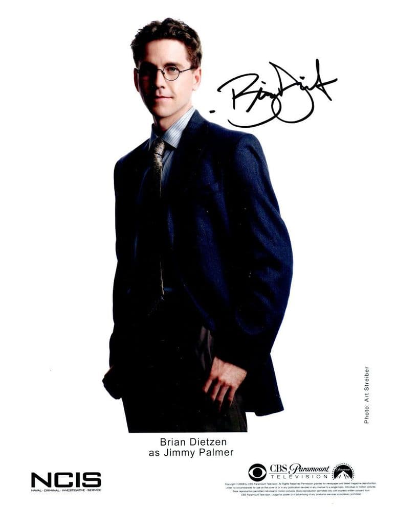 Brian Dietzen as Jimmy Palmer NCIS Large 10x8 Hand Signed Photo