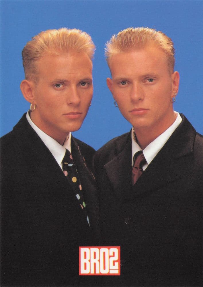 Bros Australian Boy Band Rare Reflex Marketing Music Photo Postcard