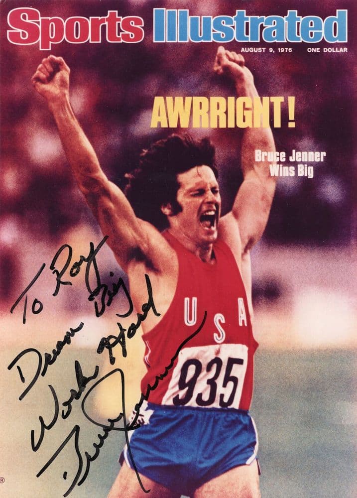 Bruce Caitlyn Jenner Olympic Games Giant 12x8 Hand Signed Photo