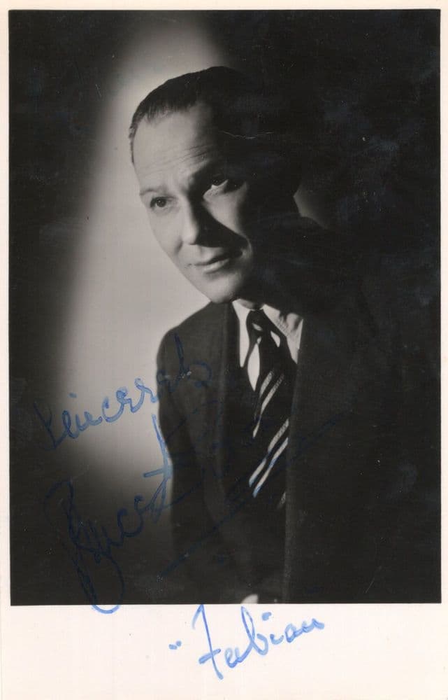 Bruce Seton 11th Baronet Fabian Of The Yard Old Hand Signed Photo