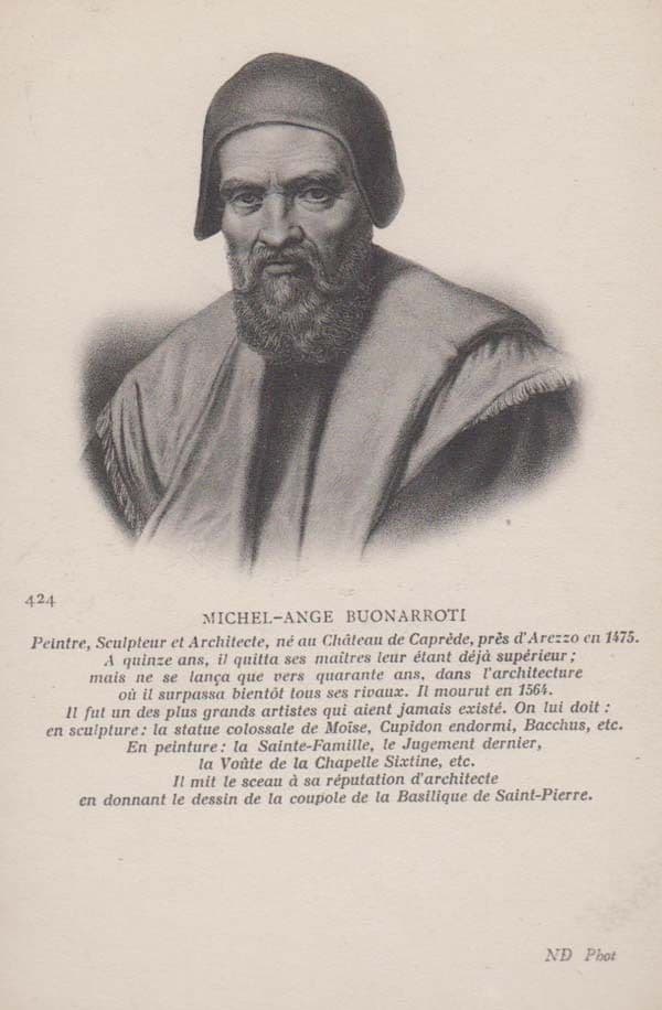 Buonarroti as Michelangelo French Painting Art Painter History Antique ...