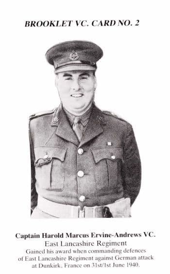 Captain Harold Andrews Lancashire Regiment Dunkirk WW2 Victoria Cross ...