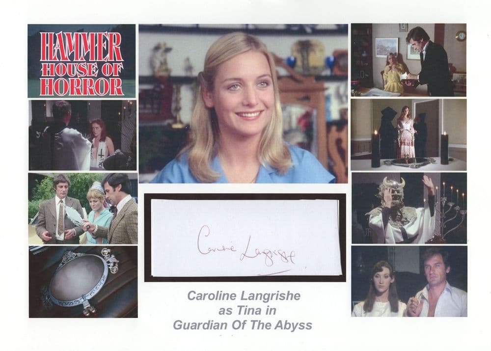 Caroline Langrishe Hammer House Of Horror Autograph Hand Signed
