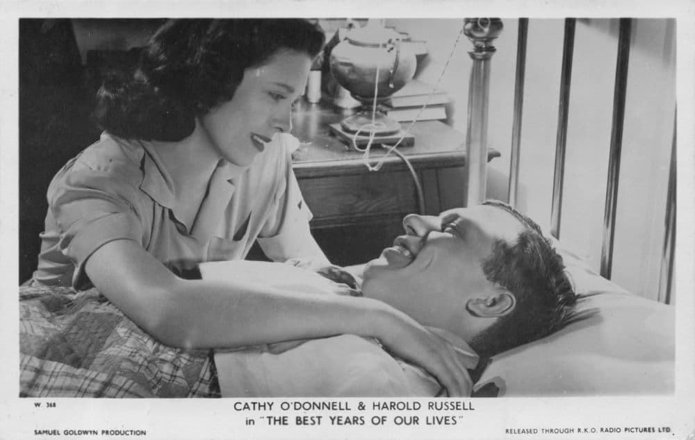 Cathy O Donnell Harold Russell The Best Years Of Our Lives Film Postcard