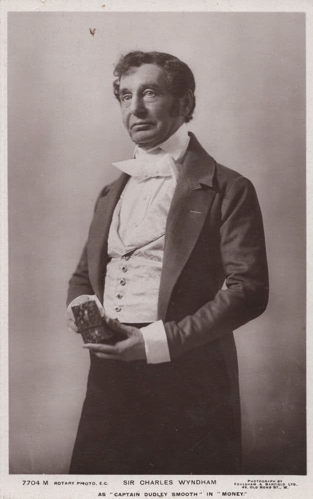 Charles Wyndham In Money Old Real Photo Rare Postcard