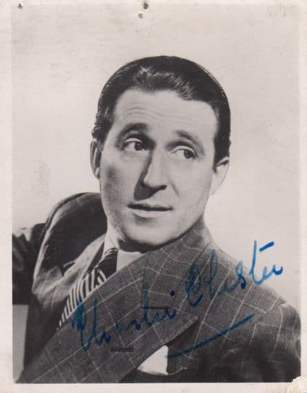 Charlie Chester Antique Small Early Hand Signed Photo