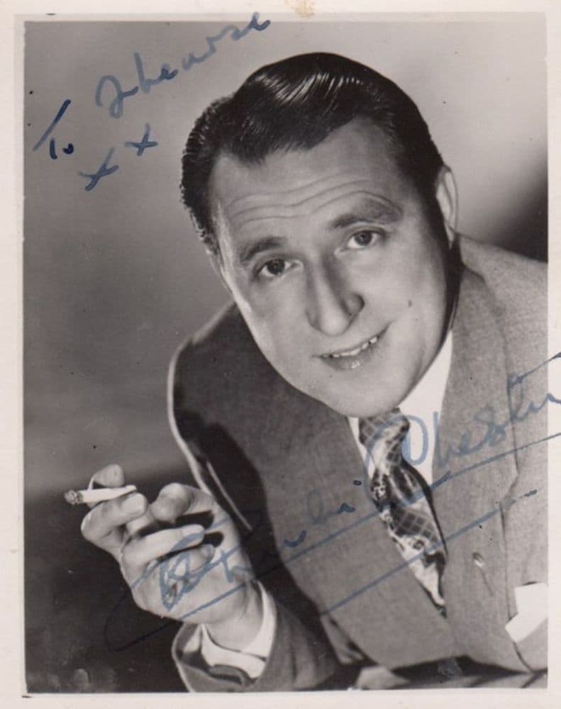 Charlie Chester Antique Small Hand Signed Photo