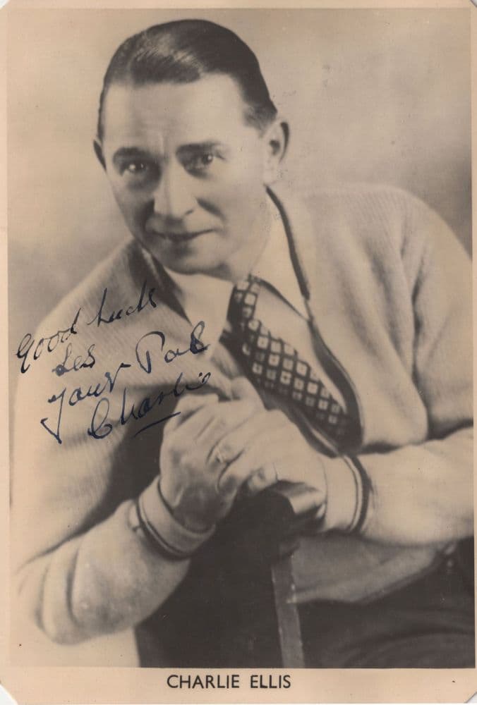Charlie Ellis Broadway 1930s Actor Large Hand Signed Photo