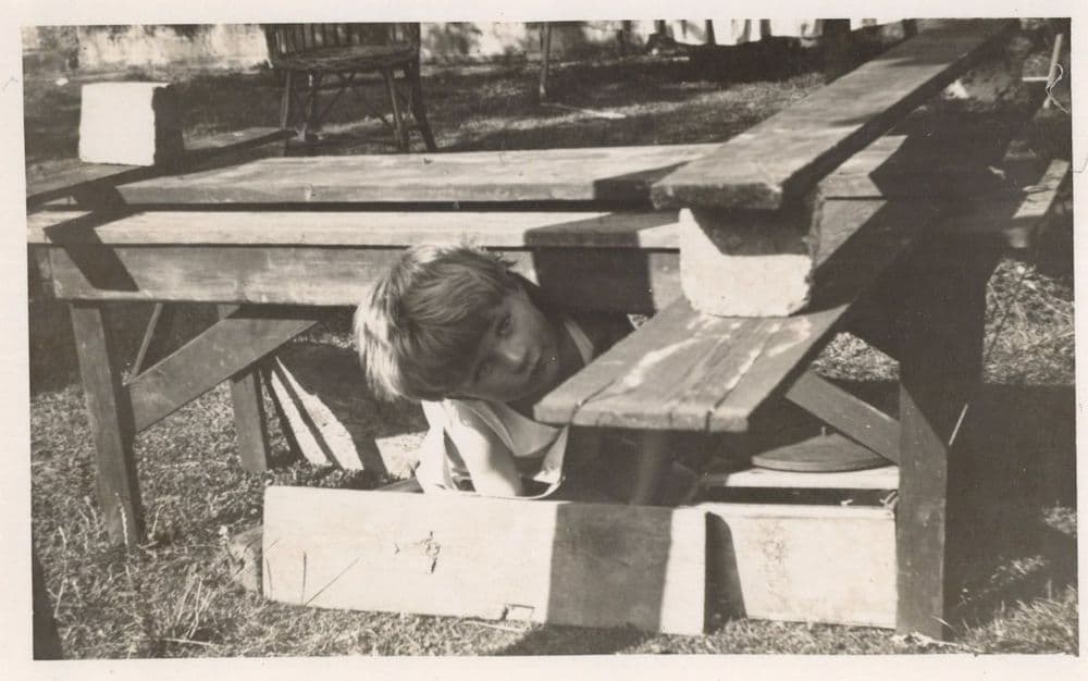 Child Stuck Under Pub Bench Old Real Photo Comic Disaster Postcard