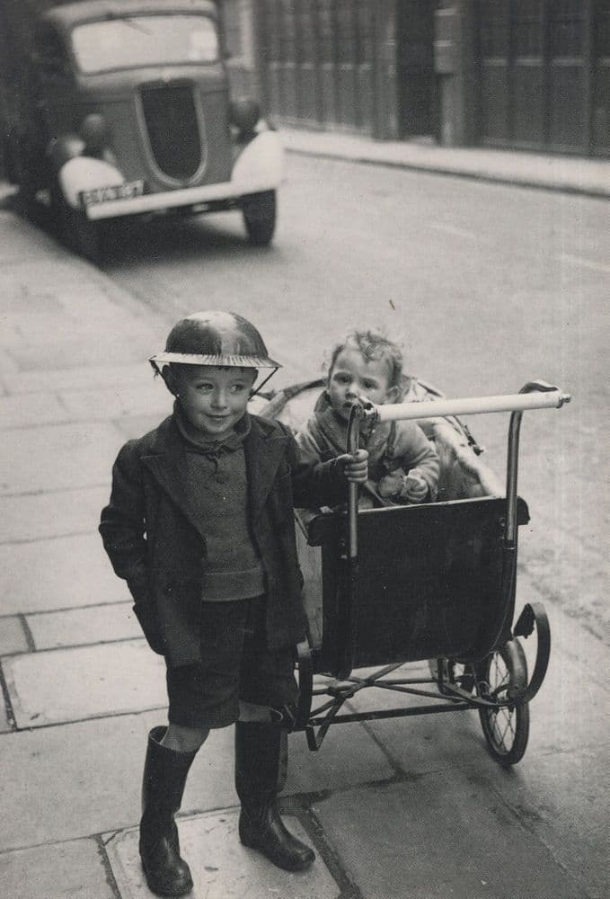 Children In WW2 London Blitz Bombing Rare London Postcard