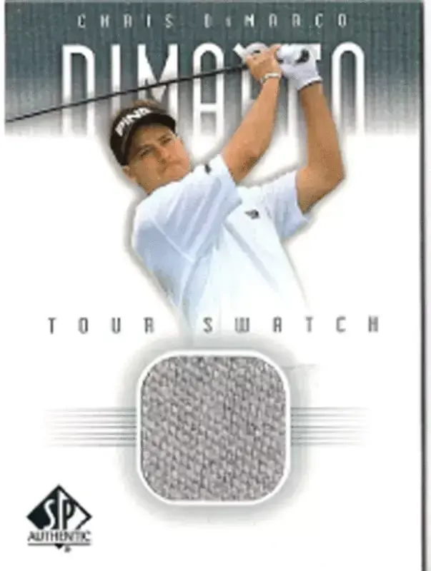 Chris DiMarco 2001 Tour Swatch Worn Shirt Golf Rare Limited Edition Card