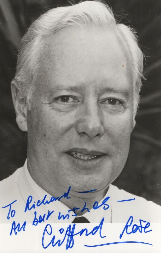 Clifford Rose Dr Who Vintage Original Hand Signed Photo